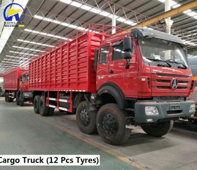 China Beiben 6X4 380HP Van Box Cargo Truck with Gearbox and Fast 12js200t Gearbox for sale