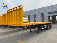 China Tread 1820mm 40FT 40 Tons Skeleton Chassis Truck Container Flatbed Trailer Used Tractor Trailer for sale