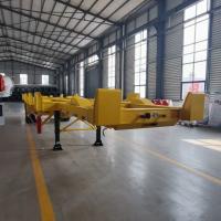 China Jost Two Speed Support Leg Tri-Axle 20 FT 40FT Chassis Skeleton Trailer Not Self-dumping for sale
