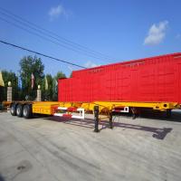 China Heavy Duty Flatbed Cargo Shipping Container Trailer with 9.00*22.5/8.00-20/8.5-20 Rim for sale