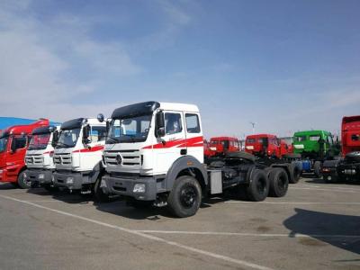 China Beiben Tractor Head 6X4 3 Axles with Zf8098 Steering System and Fast 12js200t Gearbox for sale