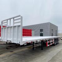 China 2 Axles 20FT 40 Feet Wheel Base 7000-8000mm Flatbed Semi Trailer 40FT for Your Benefit for sale