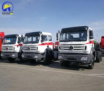 China Manual Transmission Type Second Hand North Benz Tractor Truck Beiben 8500*2500*3400mm for sale