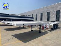China 3 Axles Tri-Axles Container Skeleton Trailer Air Suspension for Container Transporter for sale