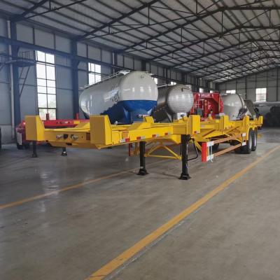 China Jost 2.0 or 3.5 Inch King Pin 40 Tons 40FT 20FT Chinese Container Skeleton Trailer for sale
