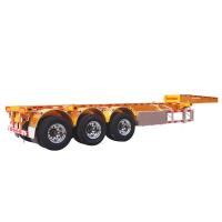 China 3 Axle 20foot 40 prime Skeleton Truck Trailer with Jost 2.0 or 3.5 Inch King Pin for sale