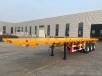 China 3 Axles 20 prime 40l prime Container Flatbed Trailer with Container Lock ECE Approved for sale