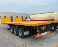 China 3 Axles 20FT 40FT Self Loading Container Semi Trailer Flatbed for Safe Transportation for sale
