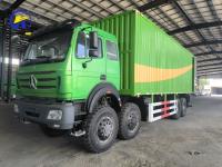 China Beiben Benz 8X8 Diesel Heavy Duty Van Cargo Truck with Extended Cabin 300L Fuel Tanker for sale