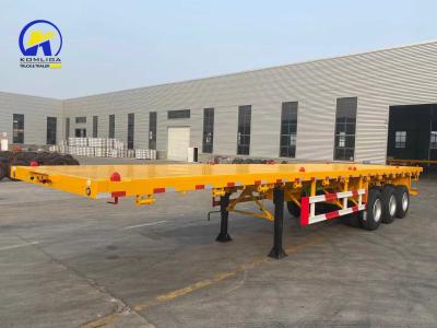 China 3 Axles 4 Axles 40tons 60tons 40FT 48FT Flatbed Trailer for Heavy Duty Transportation for sale