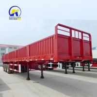 China 3 Axle 40 50 60 Ton Fence Side Wall Cargo Trailer with Jost 2.0 or 3.5 Inch King Pin for sale