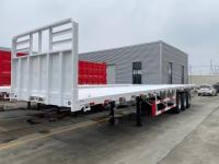 China 3 Axle 4 Axles 40tons Heavy Duty Container Flatbed Semi Trailer with 6.2 Tare Weight for sale
