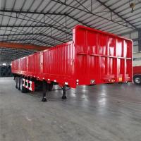 China 80T Load Capacity 3 Axle 40FT Container Side Wall Semi Trailer with Energy- LED Light for sale