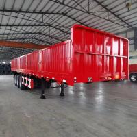 China 40FT Container 600mm 12.5m 13m 3 Axle Side Door Semi Trailer with Flatbed Design for sale