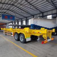 China 40FT Skeleton Semi Container Trailer with 13t/16t Axle and 13000x2500x3900mm Size for sale