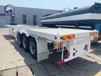 China Used Flatbed Trailer Skeleton Trailer for Container 1820mm Tread and Wabco Valve for sale
