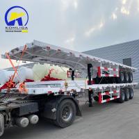 China Customization 3axles 40feet Transport Container Platform Flatbed Semi Trailer in Ghana for sale