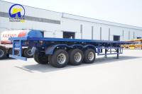 China Heavy Duty 3 Axles 60 Tons Container Truck Trailer with 12500x2500x1650mm Dimension for sale