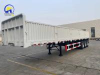 China Valve Wabco 7000-8000mm Wheel Base 40FT 35-40ton 3 Axle Bulk Cargo Side Wall Semi Trailer for sale