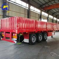 China Fence Cargo Trailer Heavy Duty 3 Axles 13m Side Wall Semi Truck Trailer for Transportation for sale