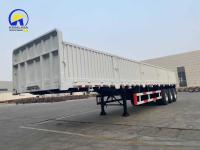 China 50 60 Ton Side Wall Cargo Semi Trailer with Wabco Valve and 12 Tire Number at Best for sale