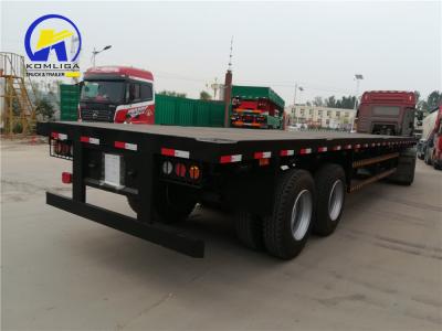 China 2 Axles Flatbed Semi Trailer ABS Optional Trailer Model 25FT Container Light for sale