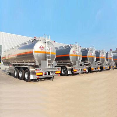 China 3 Axles Oil Tanker Utility Truck with Aluminum Fuel Tank and 1PCS Tool Box for sale
