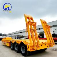 China 4axles Lowbed Semi Trailer Techinical Spare Parts Support Approx. 6.2 T Tare Weight for sale