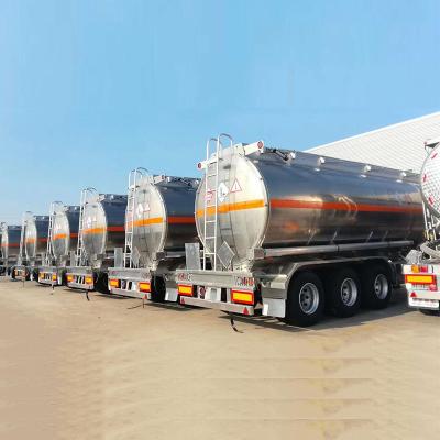 China 30000-45000 Liter Oil Tanker Diesel Petrol Fuel Tank Trailer with After-sales Service for sale