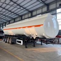 China 36000-42000 Liters Diesel Fuel Tank Trailer with One Crank and One Shaft Head Wrench for sale