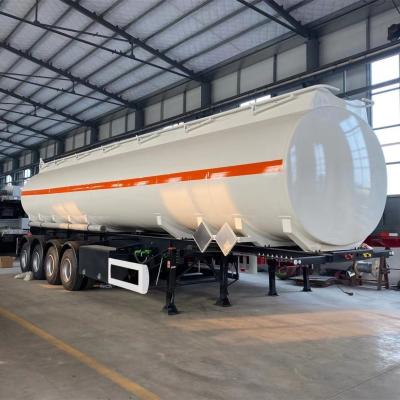 China 36000-42000 Liters Diesel Fuel Tank Trailer with One Crank and One Shaft Head Wrench for sale