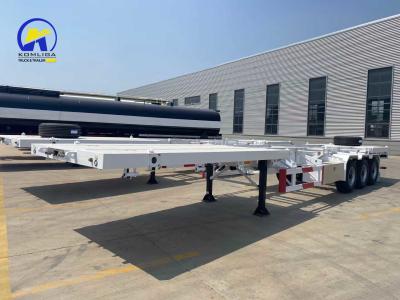China 3 Axles 48 FT Flatbed Skeleton Semi-Trailer Container Semi-Trailer Customized Request for sale