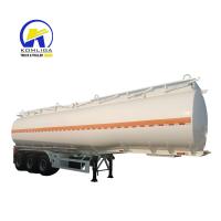 China Manual Handrail Light Duty HOWO 45cbm Fuel Tank Trailer for Safe Fuel Transportation for sale