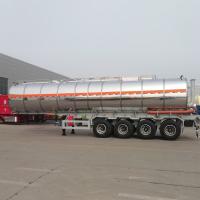 China 3 Axle Stainless Steel Transport Tank/Tanker Truck Semi Trailer for Light Duty Grade for sale