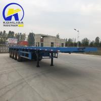 China 4 Axles Heavy Flatbed Container Shipping Truck Flatbed Semi Trailer with 13t/16t Axle for sale
