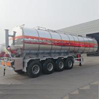 China Used Stainless Fuel Tanker Truck Semi Trailer with 2 4 PCS 13 20tons BPW or Fuwa Axles for sale