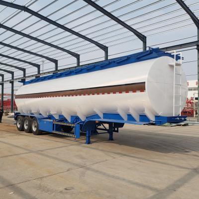 China Handrail Pneumatic 3 Axles 45cbm Petroleum Tanker Semi Trailer with Bogie Suspension for sale