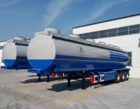 China Bogie Suspenssion 3 Axles 45000 Liters Fuel Tank Trailer for Zimbabwe Market for sale