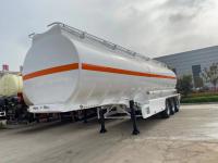 China Water Palm Oil Transportation 45000 Litres Fuel Tank Trailer with 2 Discharging Hoses for sale