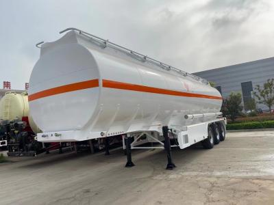 China Water Palm Oil Transportation 45000 Litres Fuel Tank Trailer with 2 Discharging Hoses for sale