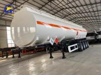 China 50t 3 Axles Fuel Tanker Trailer Semi-Trailer with Fire Extinguisher 2 Units Per Trailer for sale