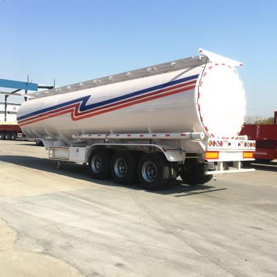 China Tri-Axle 45000 Liters Diesel Oil Fuel Tanker Semi Trailer with 7000-8000mm Wheel Base for sale