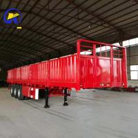 China 30-100t Loading Capacity 3 Axle 40FT Side Guard Container Semi Trailer with LED Light for sale