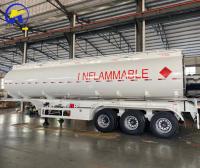 China 3-Axles Aluminum Carbon Stainless Steel Liquid Storage Semi Trailer Fuel Tank Trailer for sale