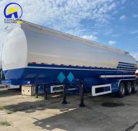 China Mechanical Suspension 3 Axles 40000L/42000L/45000L Aluminum Alloy Tanker Semi Trailer for sale