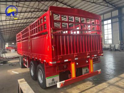 China 12500x2500x1650mm Tool Box One Piece 1m *0.5m*0.5m 3axle Sinotruk Full Trailer Truck for sale