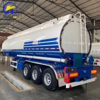China 3 Axles 30000/40000/50000 Liters Oil/Diesel Semi Trailer with 2 Pieces Discharging Hose for sale
