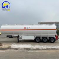 China 40000liters 45000liters 3 Axles Used Oil Fuel Tank Trailer with Pneumatic Handrail for sale