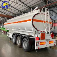 China 3 Axles 40000L/42000L/45000L/48000L/50000L Aluminum Steel Tanker Trailer Tank Truck Trailer for Mechanical Suspenssion and 6 M Each Discharging Hose for sale