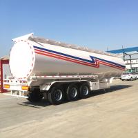 China 11500x2500x3900mm Flatbed Fuel Tanker Semi Trailer for Fuel Transportation Solution for sale